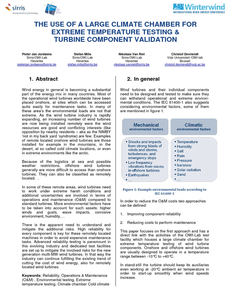 33 Jordaens Pieter Jan Paper Winterwind 2013 | PDF | Reliability Engineering | Wind Turbine