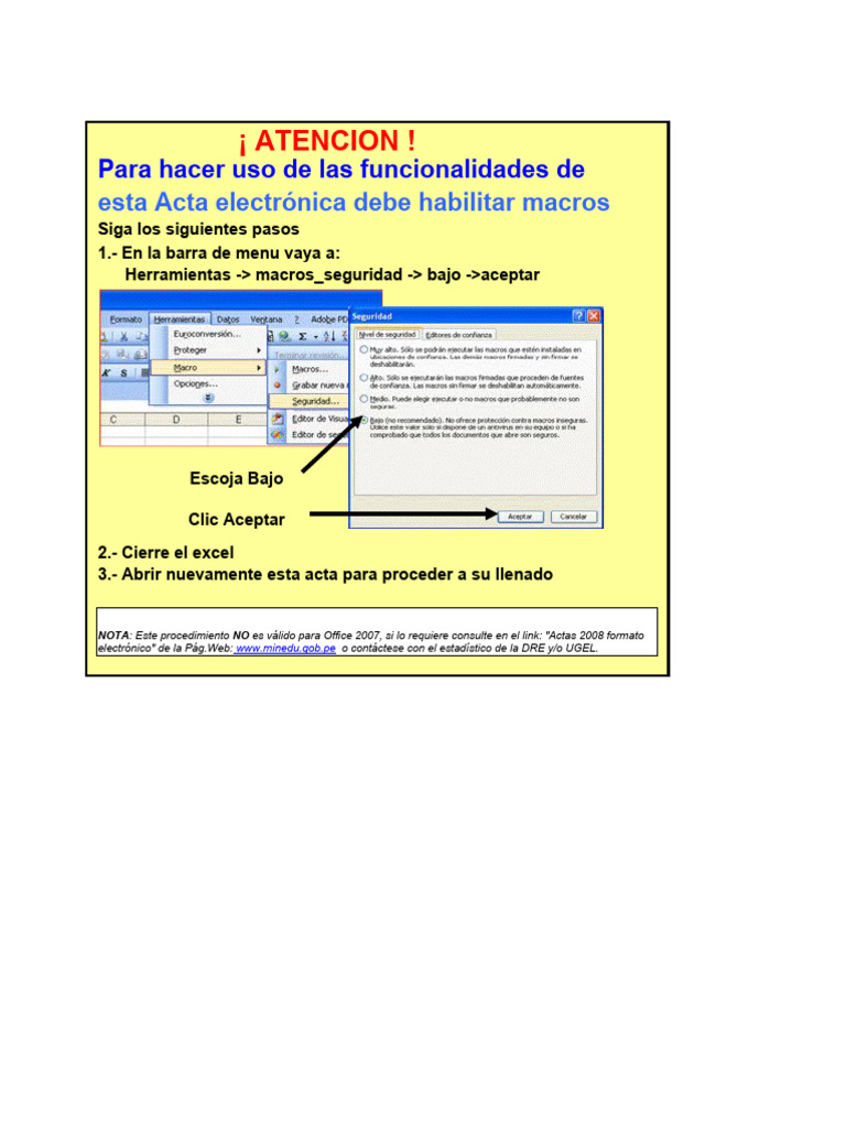 Acta Segundo Grado1 | PDF | Microsoft Excel | Informática
