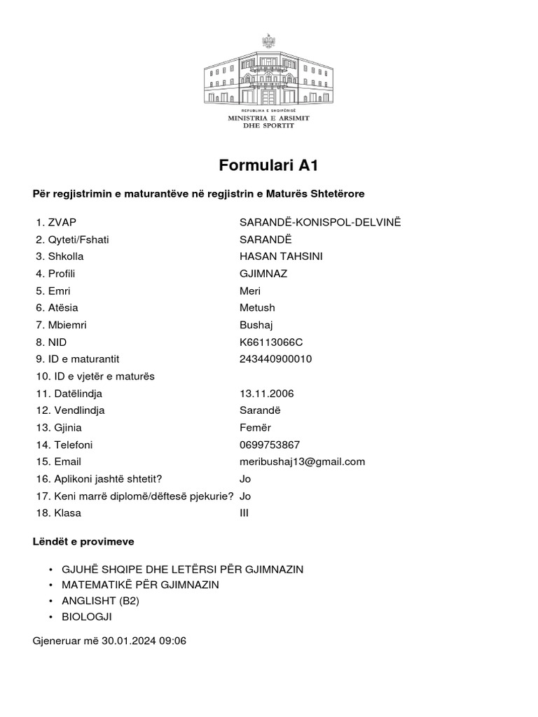 Matura_Formulari_A1_2024_20240130090647 | PDF