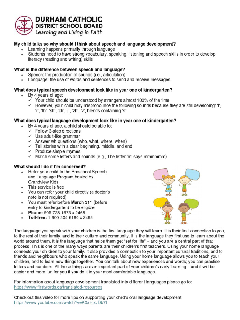 Welcome to Kindergarten Handout | Download Free PDF | Language ...