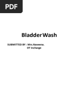 Catheter Flush & Bladder Washout Guide | PDF | Catheter | Urinary Bladder
