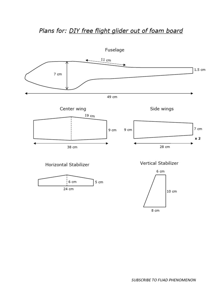 Diy Free Flight Glider | PDF