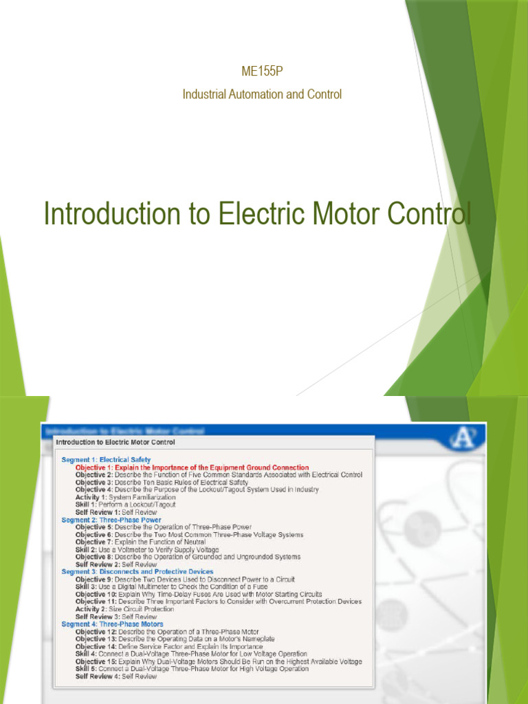 1 - Introduction To Electric Motor Control | PDF | Technology & Engineering