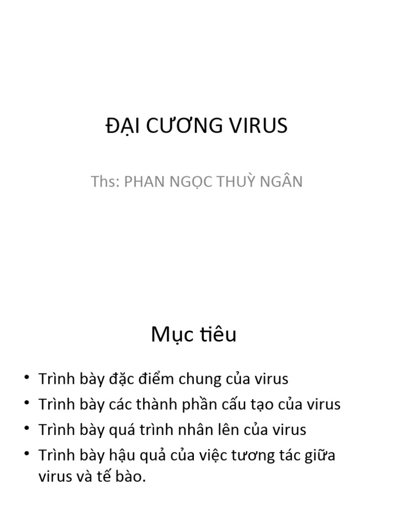 Đ I CƯƠNG VIRUS SV | PDF