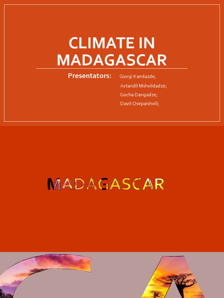 Climate in Madagascar | PDF | Precipitation | Monsoon