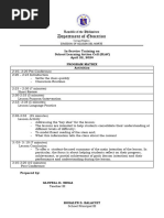 DepEd Sample Class Program and Teachers Schedule | PDF | Schools ...