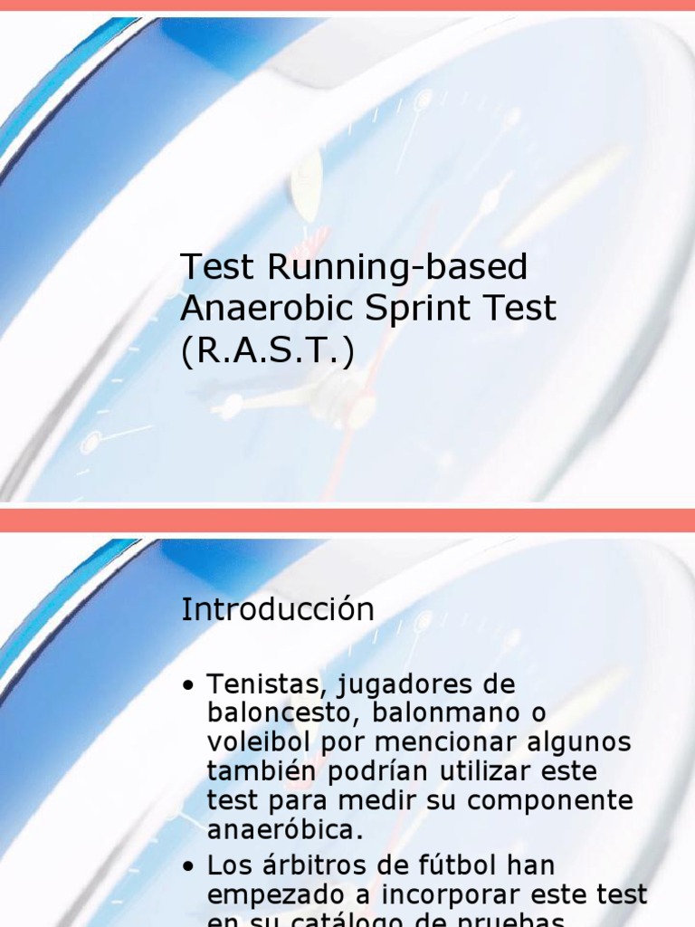 10 Test Running-Based Anaerobic Sprint Test | PDF