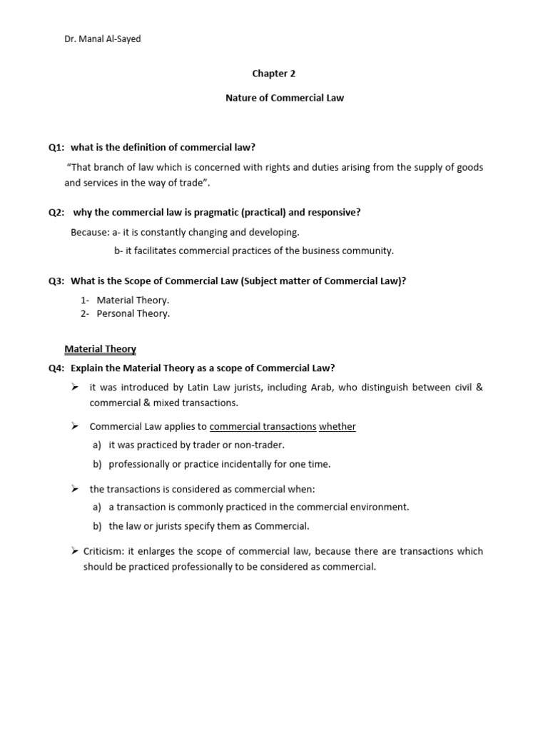 Principles of Commercial Law 1 | PDF | Law Of Agency | Bankruptcy