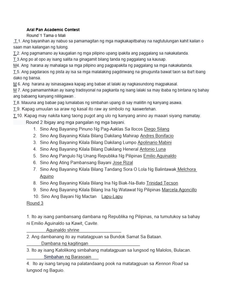 Aral Pan | PDF