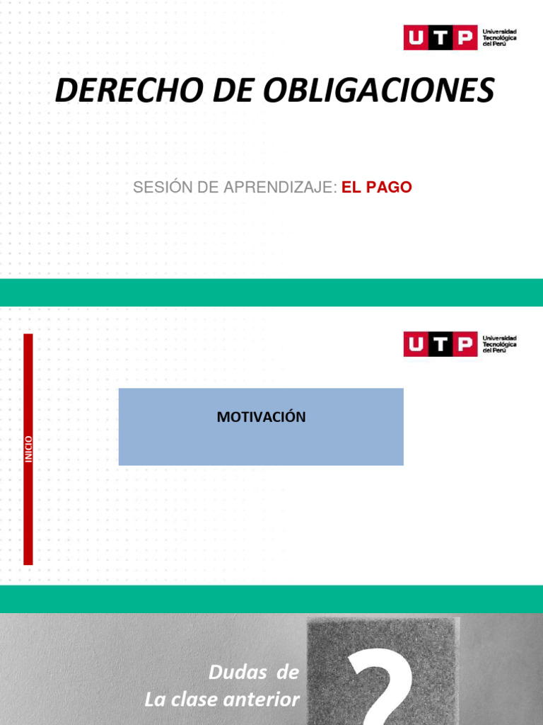 S07_s1 - El pago | PDF | Pagos | Derecho empresarial