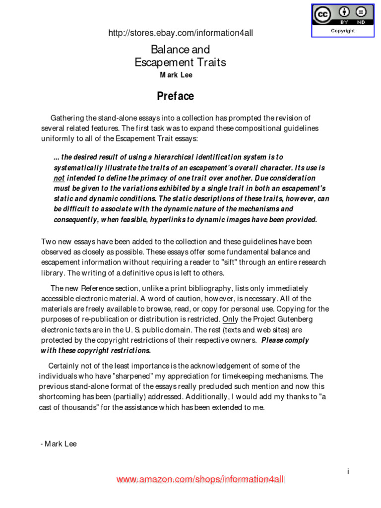 (N.D) Balance and Escapement Traits | PDF | Oscillation | Horology