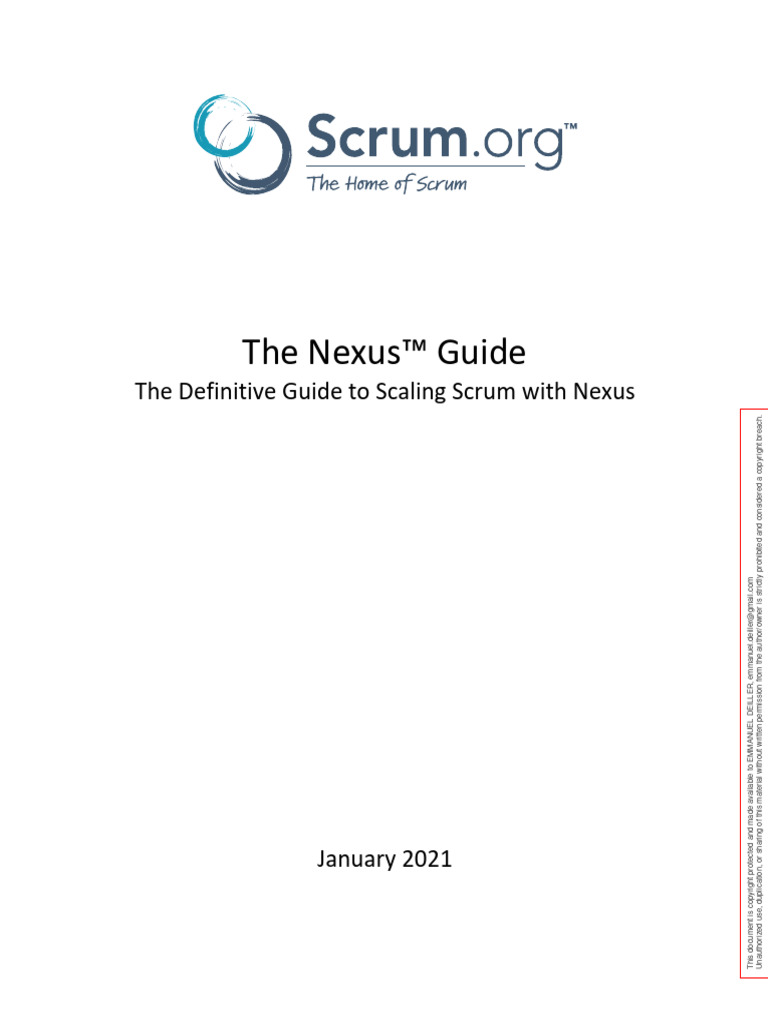 Nexus Guide | Download Free PDF | Scrum (Software Development)