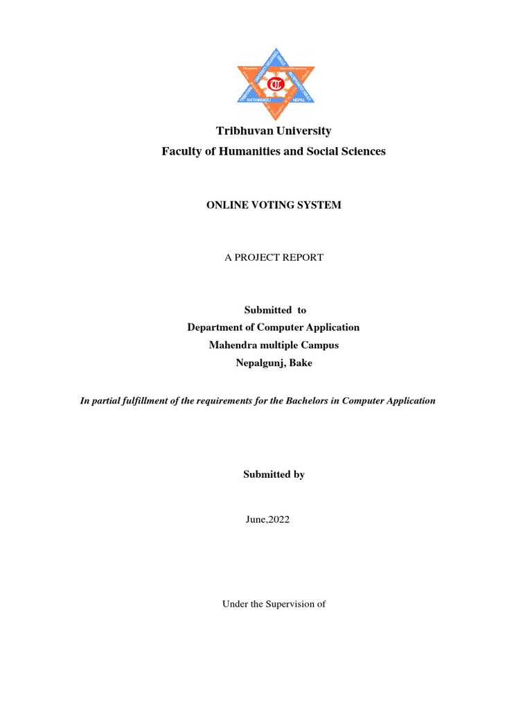 Project Report Demo | PDF | Electronic Voting | Voting