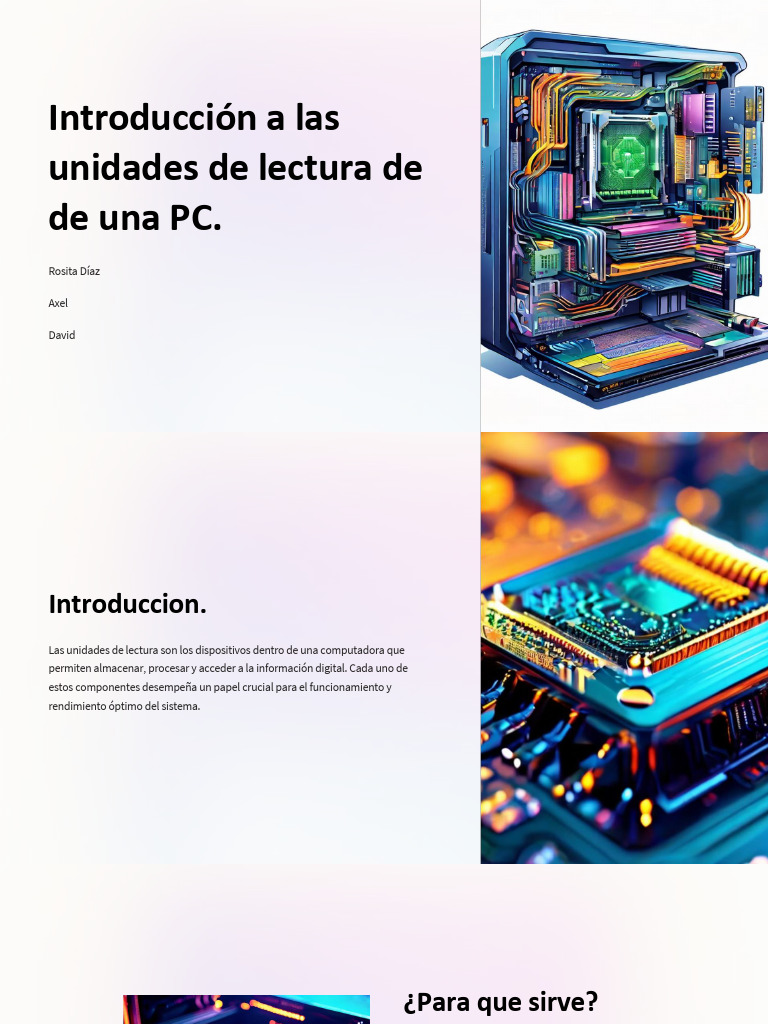 Unidades de Lectura | PDF | Disco duro | Unidad de estado sólido