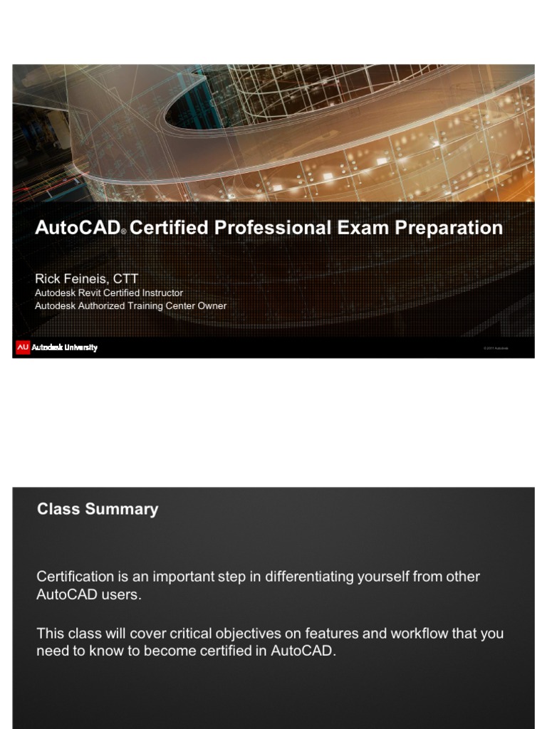 v1_AutoCAD Certification Preparation - Professional | Autodesk ...