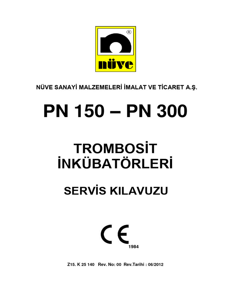 Nüve - PN 150 - 300 Servi̇s Kilavuzu | PDF