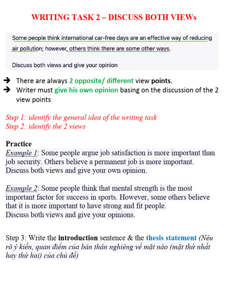 WRITING TASK 2 - Both Views | PDF | Behavioural Sciences | Cognitive Science