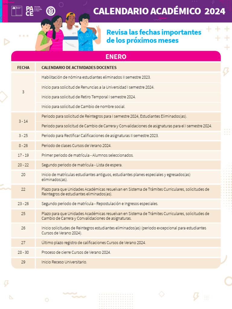 Calendario AcadÃ©mico 2024 | PDF | Crecimiento personal y profesional | Negocios