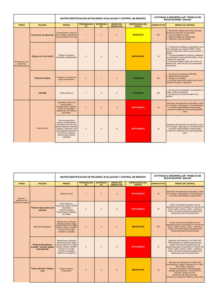 MODELO IPERC PRACTICA | PDF | Medicina CLINICA | Enfermedades y trastornos