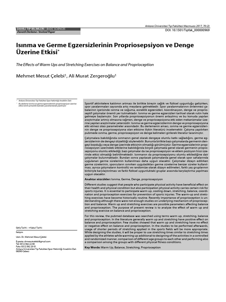 Isınma Egzersiz | PDF