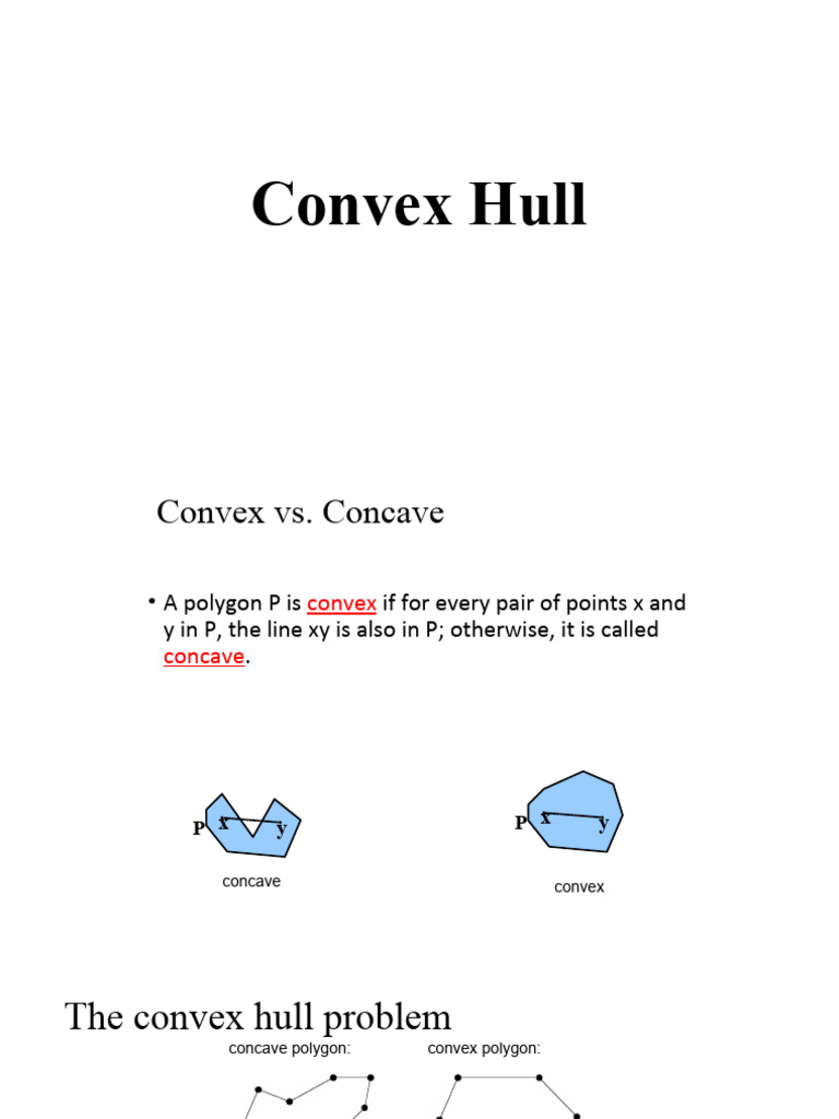 Convex Hull - 2024 | PDF | Convex Set | Geometry