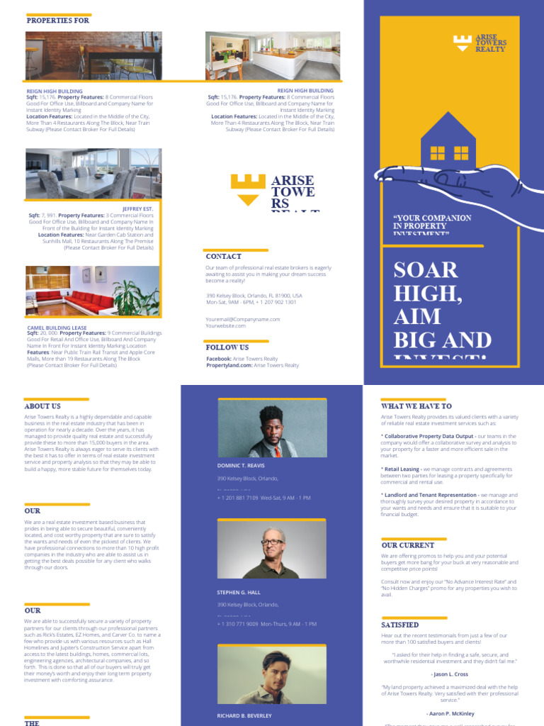 Plantilla de Triptico en Word 23 | PDF | Real Property | Real Estate ...