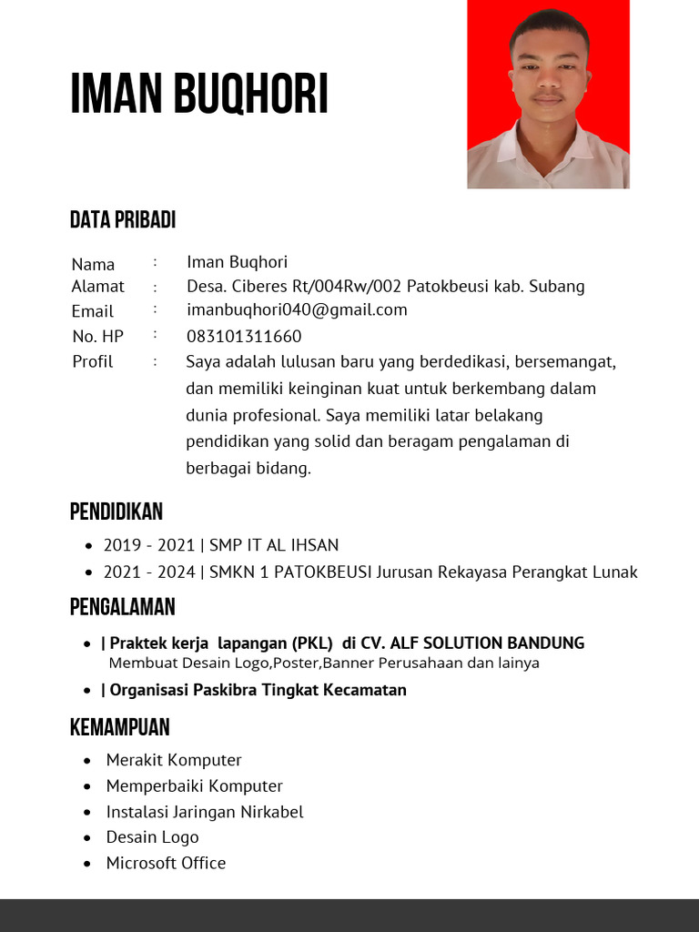 Iman Bukhori CV | PDF