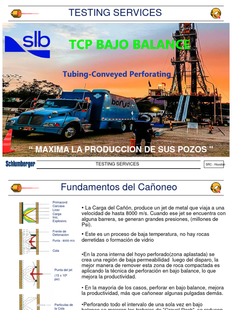 Cañoneo TCP SLB | PDF