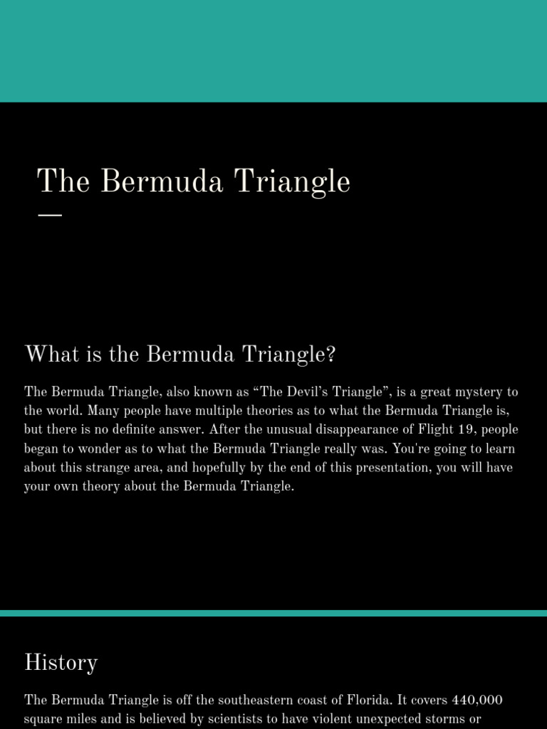 Bermuda Triangles | PDF