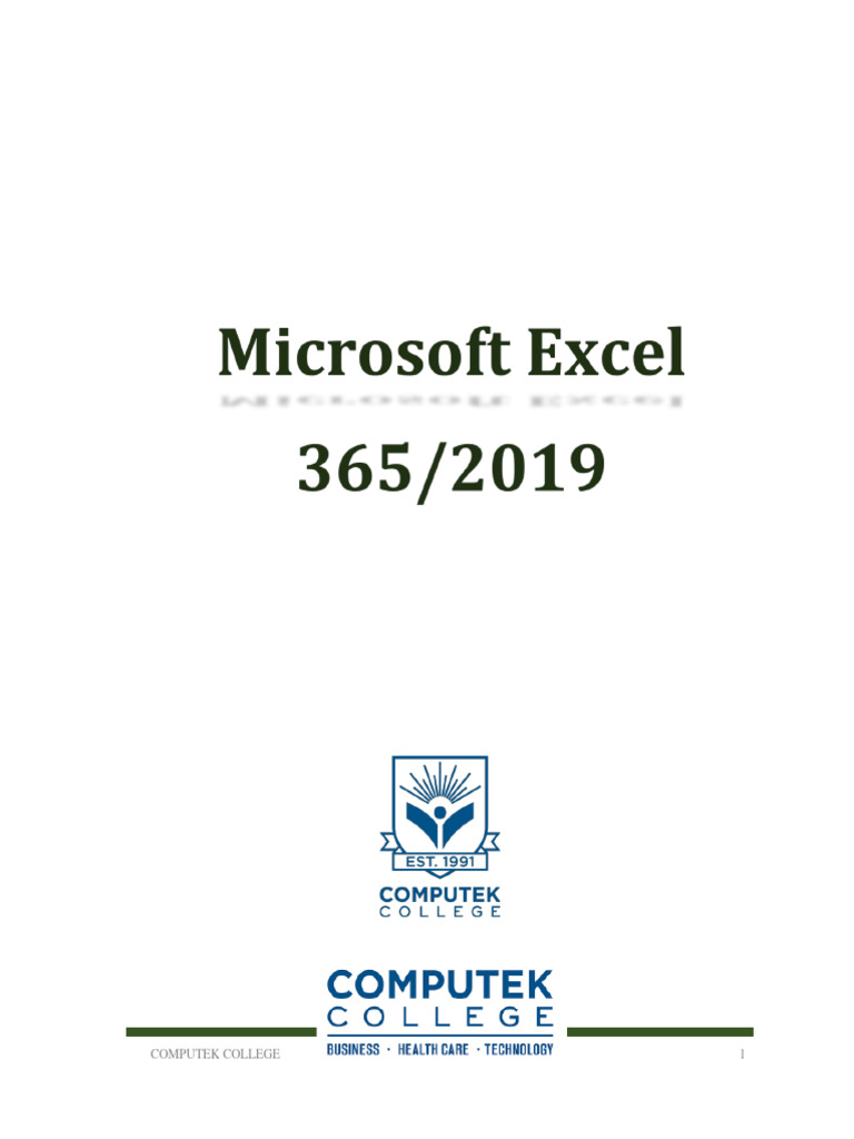 Excel II Main Book | PDF | Interest | Microsoft Excel