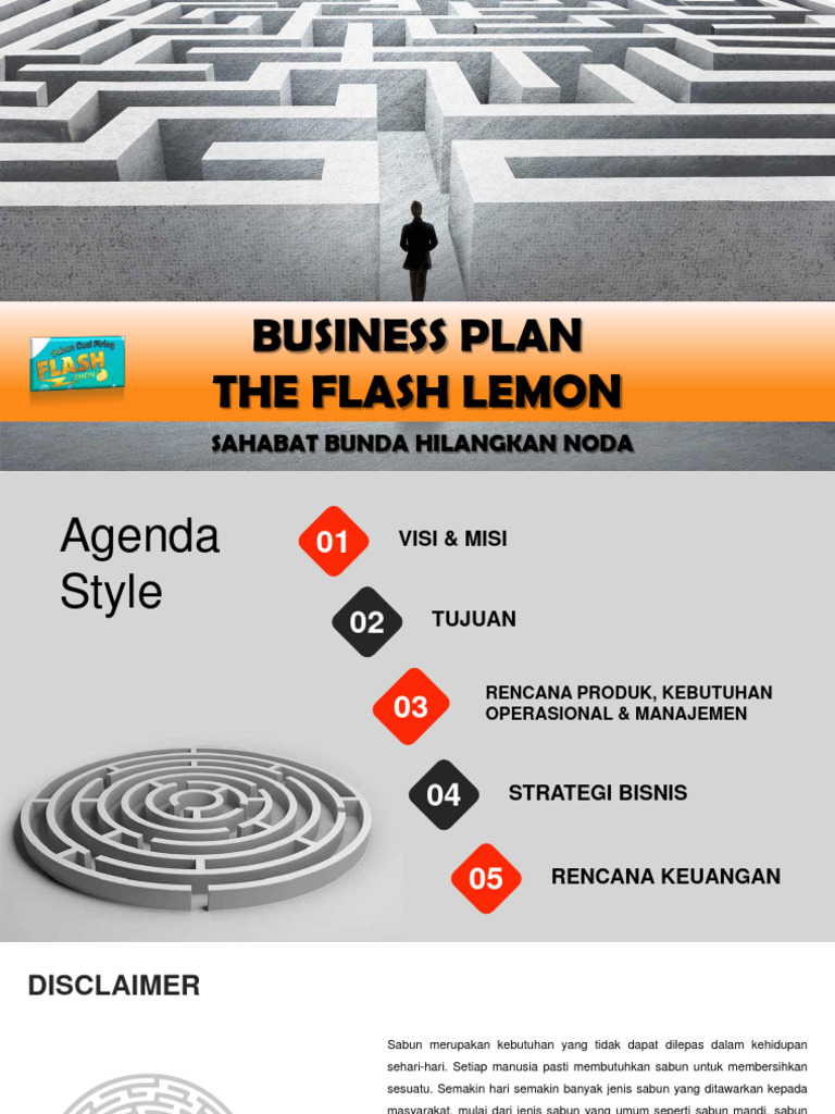 Business Plan Sabun Cuci Piring Flash Lemon | PDF