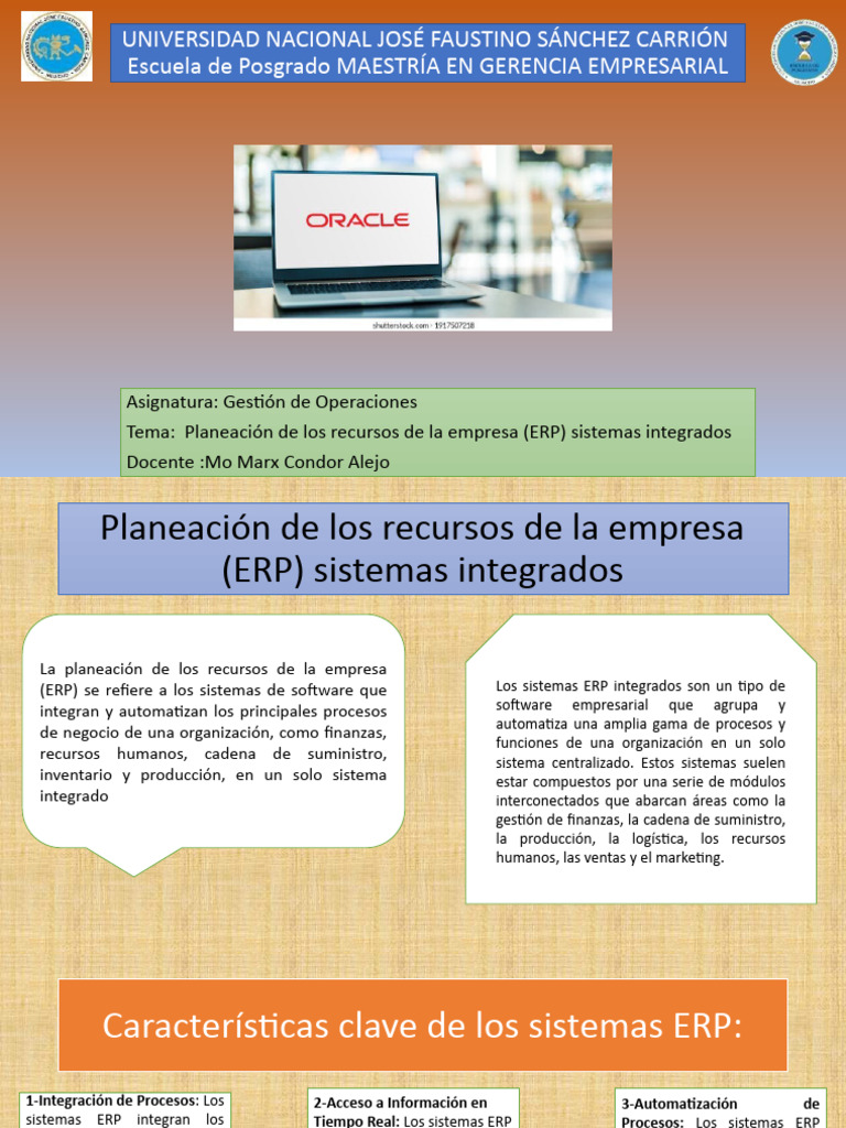 Planeación de los ERP | PDF | Planificación de recursos empresariales | Logística