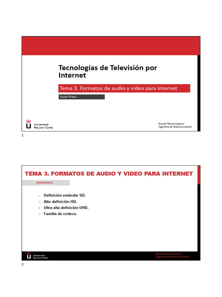 Tema 3 | PDF | Resolución de pantalla | Vídeo