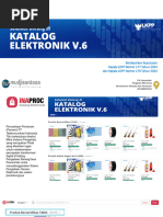 Panduan Praktis INAPROC & Katalog V6 Untuk PP - PPK | PDF