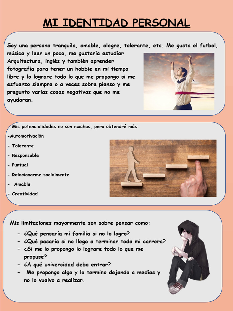 Afiche Sobre Mi Identidad Personal | PDF