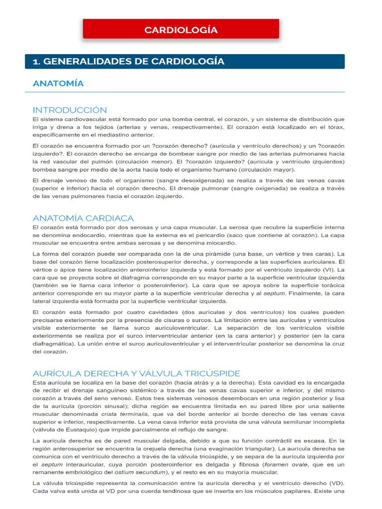 Cardio 1 | PDF