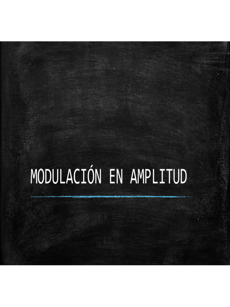 Modulación de Amplitud | PDF | Modulación | Amplitud