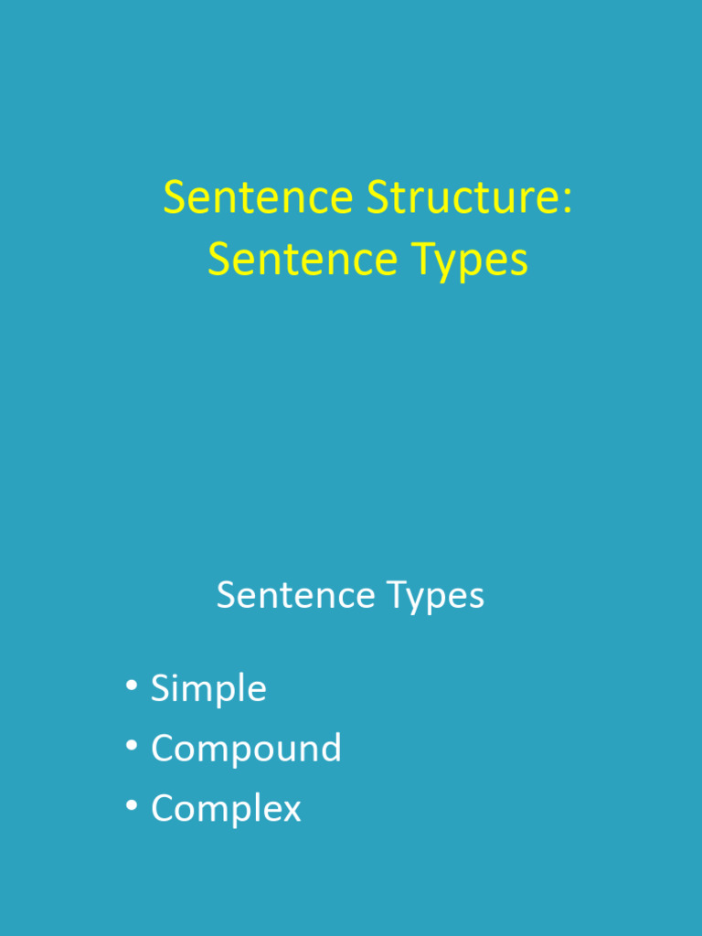 Compound Complex | PDF | Subject (Grammar) | Clause