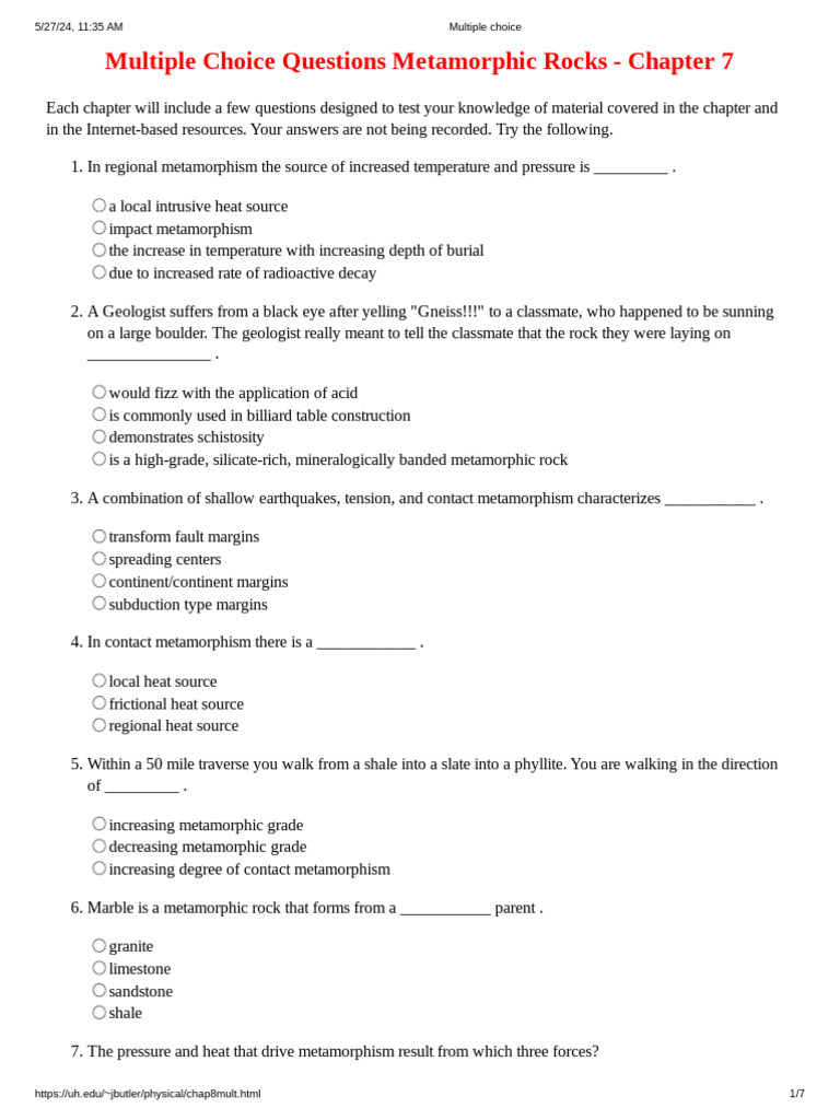 metamorphic petrology | Download Free PDF | Rock (Geology) | Petrology