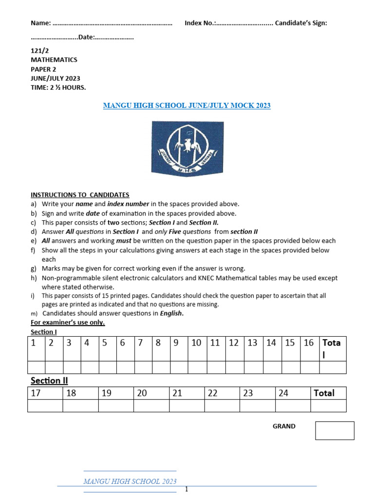 Math pp2 | PDF | Mathematics