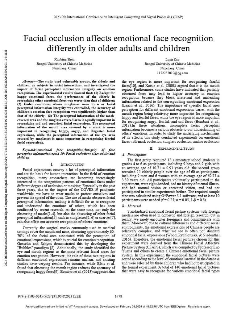 Emotion Classification - Dip | Download Free PDF | Perception | Facial ...