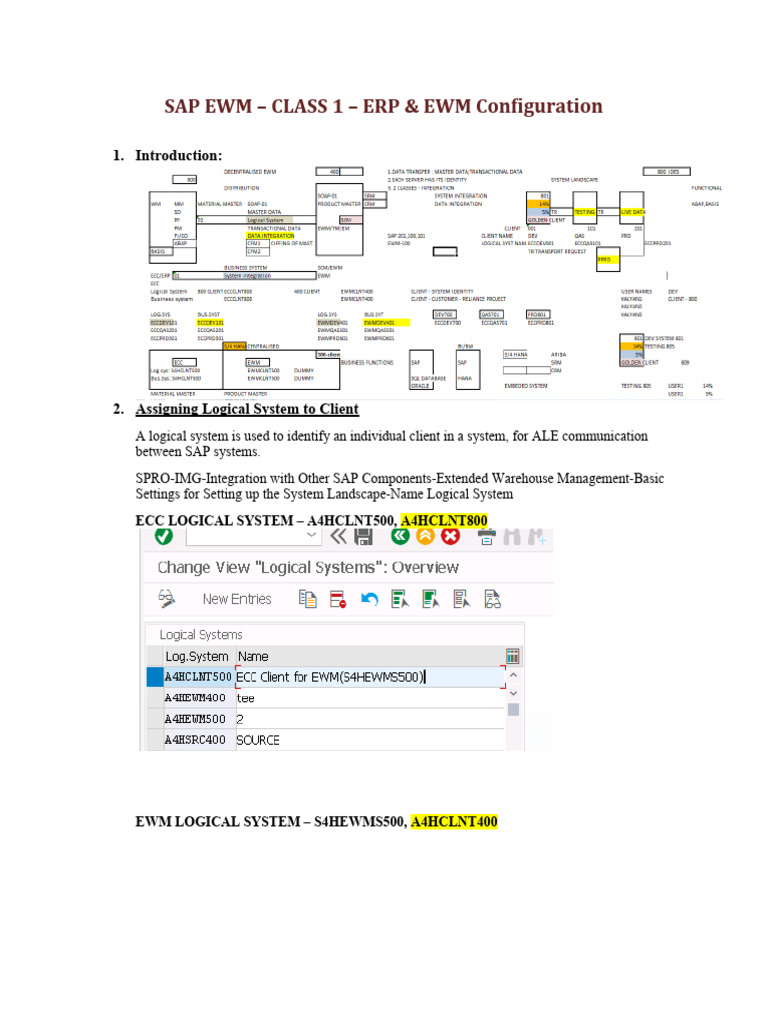 S4E-1-ECC Basic Configuration - 31.01.2023 | PDF | Warehouse | Computer Science