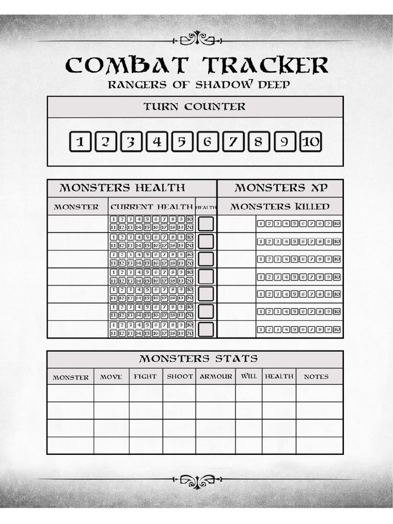 Combat Tracker 2.0 | PDF