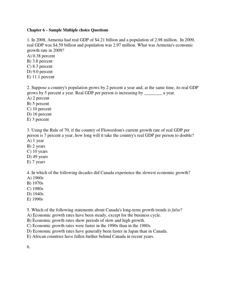 Chapter 6 - Sample MCQs | PDF | Finance & Money Management | Politics