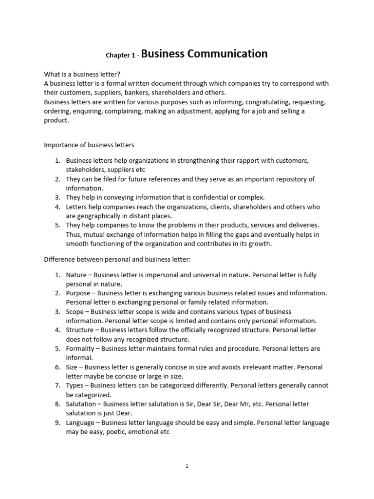 Business Letter Writing Guide | PDF | Résumé