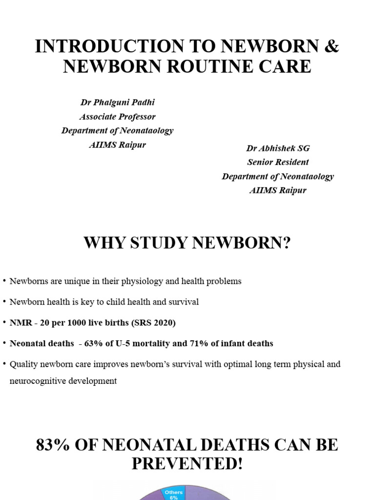 Newborn Care Essentials and Guidelines | PDF | Infants | Neonatology