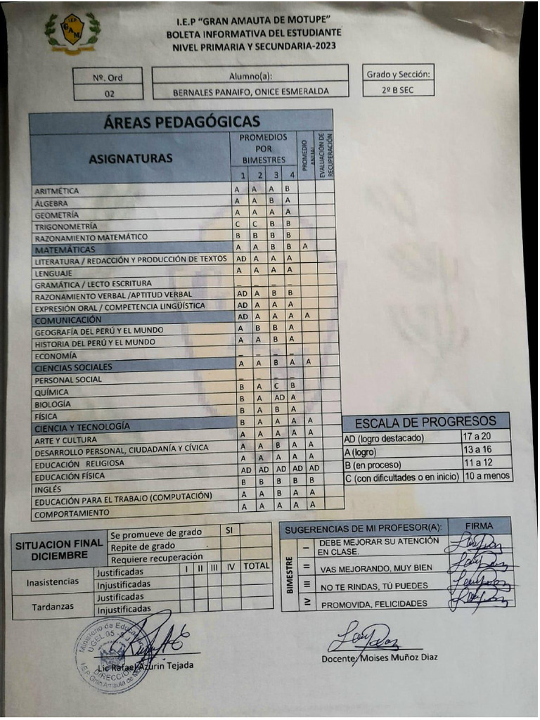 Documento Notas | PDF