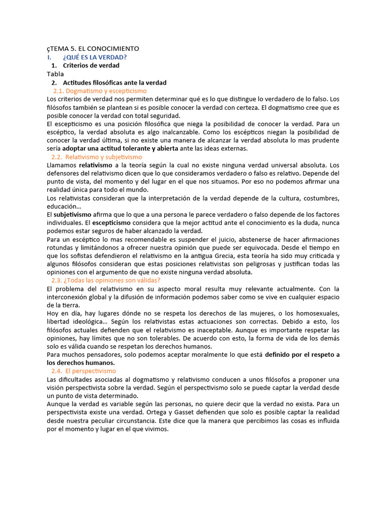 Tema 5 | PDF | Immanuel Kant | Racionalismo