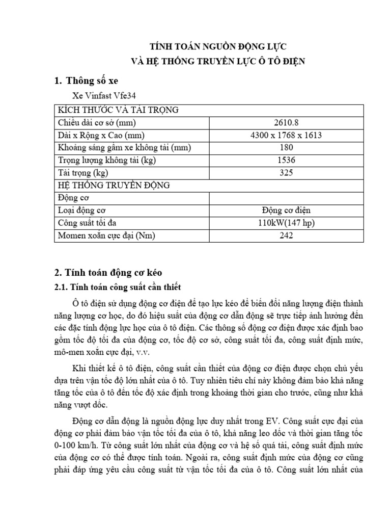 Tính Toán Ngu N Đ NG L C | PDF