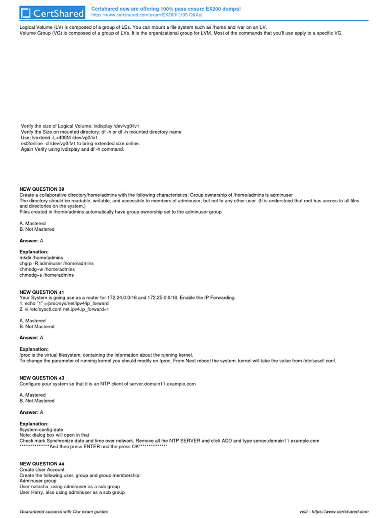 Ex200 4-7 | PDF | File System | Directory (Computing)